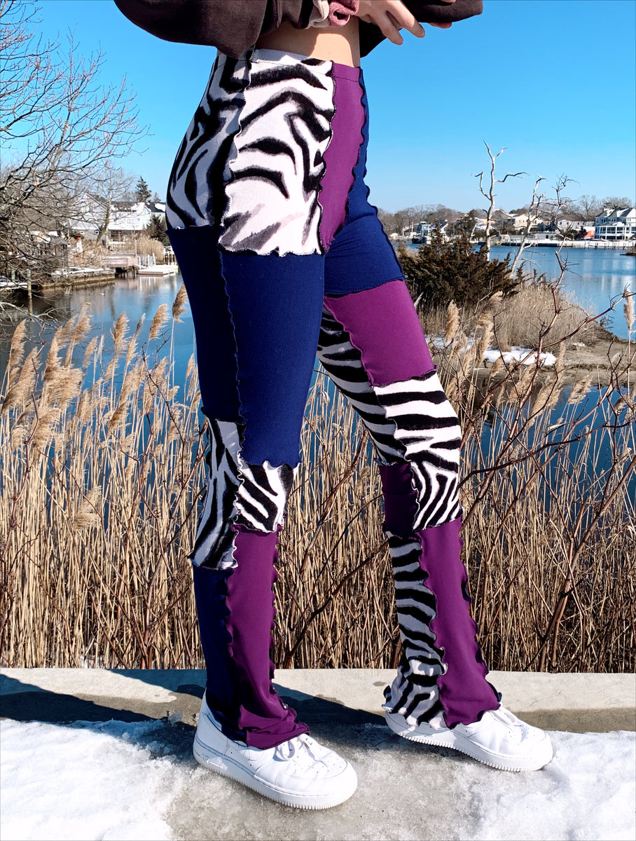 zebra purple & blue flares – susoriginals